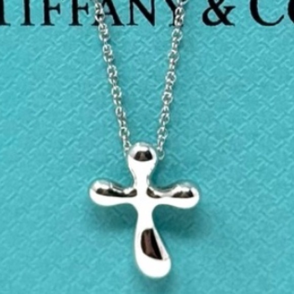 Tiffany & Co. | Jewelry | Authentic Tiffany Co Elsa Peretti Small Cross ...